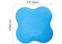China Fitness Yoga Eco-Friendly Thick PU Brace Yoga Knee Protection Pads for sale
