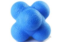 China Silicone Agility Coordination Reflex Exercise Sports Fitness Training Hexagonal Reaction Ball for sale