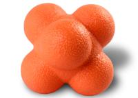 China Rubber Agility Trainer Reflex Ball Eco Friendly TPR Six Corner Reaction Ball for sale