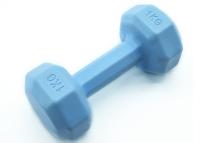 China Plastic Dipping Hex Small Colorful Cement Dumbbell Set for sale