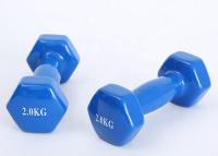 China Plastic Dipped Hexagonal Small Colored Frosted Dumbbell for sale