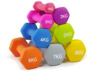 China Gym Equipment Colorful Fitness Neoprene Dumbbell Adjustable 4Kg Vinyl for sale