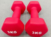 China Customizable Vinyl Neoprene Dipping Coated Dumbbell Hand Weight Dumbbells for sale