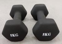 China Customizable Vinyl Neoprene Dipping Coated Dumbbell Hand Weight Dumbbells for sale