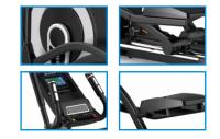 China Fitness Equipment Gym Equipment Elliptical Machine With An Electronic Display for sale