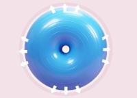 China Advanced Fascia Ball Thickened Gymnastics Anti-burst Yoga Ball for sale