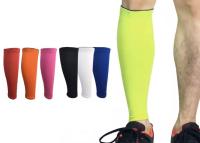 China Elastic Breathable Sport Colorful Right Left Legs Compression Calf Brace Support for sale