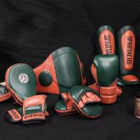 China Handcrafted Genuine Leather Boxing Gym Equipments Full Faced Boxing Head Guards for sale