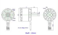 China Factory & Customizable & Balanced 12S 190KV to 270KV Brushless DC 6354 Motor for Mountainboard/e-skateboard/electric Scooter for sale