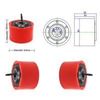 China Factory &Customizable &Balanced BL DC 24V-36V 8352 260W Hub Drive Motor W/ PU Wheel for RC Electric Skateboard Scooter Longboard for sale