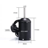 China HOBBYSKY 48V Inrunner Waterproof IP68 BLDC Motor 62111 3000W 4560-9120RPM Flange Mount for Salty Sea Scooter Efoil Underwater for sale