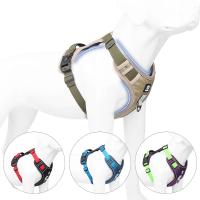 China Dog leash explosion-proof big dog chest harness reflective large dog dog leash vest pet leash for sale