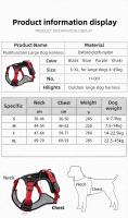 China Dog leash explosion-proof big dog chest harness reflective large dog dog leash vest pet leash for sale