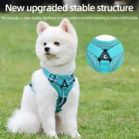China Leash for small dogs and cats with reflective breathable vest pet harness for sale