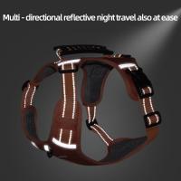 China New pet chest harness vest-style reflective large dog chest harness explosion-proof dog traction rope for sale