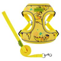 China New dog leash small and medium-sized dog chest harness cartoon dinosaur dog walking rope reflective pet chest harness for sale