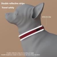 China Anti-breakaway dog ​​collar Reflective anti-lost dog collar Adjustable medium and large dog pet collar for sale