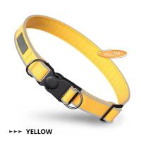 China Anti-breakaway dog ​​collar Reflective anti-lost dog collar Adjustable medium and large dog pet collar for sale