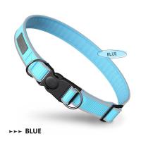 China Anti-breakaway dog ​​collar Reflective anti-lost dog collar Adjustable medium and large dog pet collar for sale