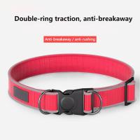 China Anti-breakaway dog ​​collar Reflective anti-lost dog collar Adjustable medium and large dog pet collar for sale