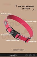 China Anti-breakaway dog ​​collar Reflective anti-lost dog collar Adjustable medium and large dog pet collar for sale