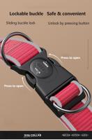China Anti-breakaway dog ​​collar Reflective anti-lost dog collar Adjustable medium and large dog pet collar for sale