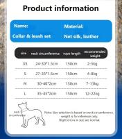 China Small and medium-sized dog collar traction set anti-breakaway pet collar dog traction rope for sale