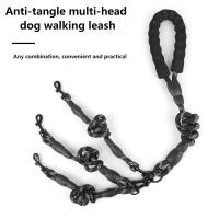 China Dog leash multifunctional one-to-three dog leash reflective pet leash for sale