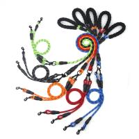 China Dog leash multifunctional one-to-three dog leash reflective pet leash for sale