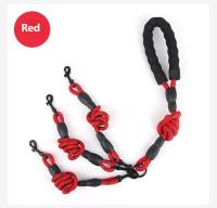 China Dog leash multifunctional one-to-three dog leash reflective pet leash for sale