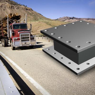 China Bridge Rubber Bearing Pad LRB Seismic Isolation Bridge Lead With Lead Core for sale