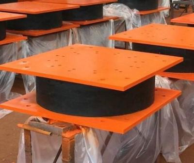 China Natural Rubber Bearing Pad Construction Bridge High Seismic Damping Isolator for sale