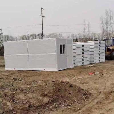 China Fast Assembly Low Cost Modular Prefab Office Folding Container Homes 20ft Portable Foldable House for sale