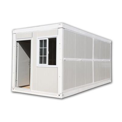 China Fast Assembly Low Cost Modular Prefab Office Folding Container Homes 20ft Portable Foldable House for sale