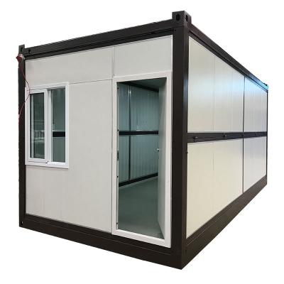 China Quick Assembly Folding Tiny Prefab Container House Office Foldable Living Container Homes for sale