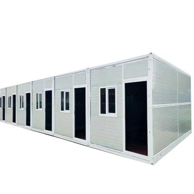 China Assembly manufacturer 20ft fast portable cheap foldable prefab container house prefab modern container folding living folding house for sale