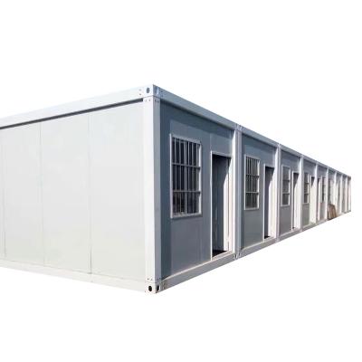 China Fast Container House Flat Pack Assembly Portable Container Homes For Sale Villa Wooden Home Container Garage Mobile Workshop Carbonized for sale