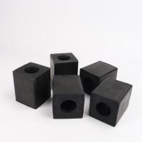 China Molded Dock Black Rubber Bumpers Truck Recessed Solid Buffer Pads for sale