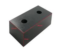 China Molded Dock Black Rubber Bumpers Truck Recessed Solid Buffer Pads for sale