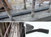 China Black Expanding Rubber Water Stop Strip 20 * 20mm For Concrete Joints for sale