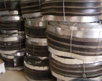 China Ribbed Rubber Products Waterproof Steel Edged NBR Rubber Water Stop for sale