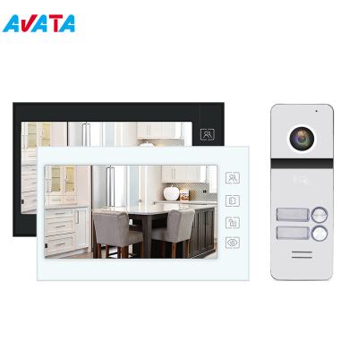 China Metal Outdoor Panel 7 Inch Video Door Phone Intercom System for Villa Apartment with 1000tvl for sale