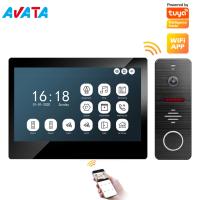 China Tuya APP IP/WiFi IPS HD Touch Screen Video Doorbell Video Door Phone Intercom System for sale