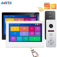 China Tuya APP IP/WiFi IPS HD Touch Screen Video Doorbell Video Door Phone Intercom System for sale