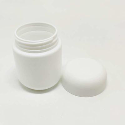 China 2oz HDPE Child Proof Jar Smell Proof Screw Jar 50x60mm for Flower Storage for sale