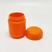 China 2oz HDPE Child Proof Jar Smell Proof Screw Jar 50x60mm for Flower Storage for sale