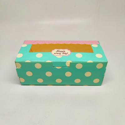 China Food Grade Recycled Paper Cake Box with Handle Custom CMYK Printing Cardboard Gift Box for sale