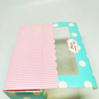 China Food Grade Recycled Paper Cake Box with Handle Custom CMYK Printing Cardboard Gift Box for sale