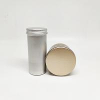 China Round Tinplate Tea Cans 83.3mm Diameter Screw Top Spice Containers for sale