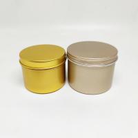 China Round Tinplate Tea Cans 83.3mm Diameter Screw Top Spice Containers for sale